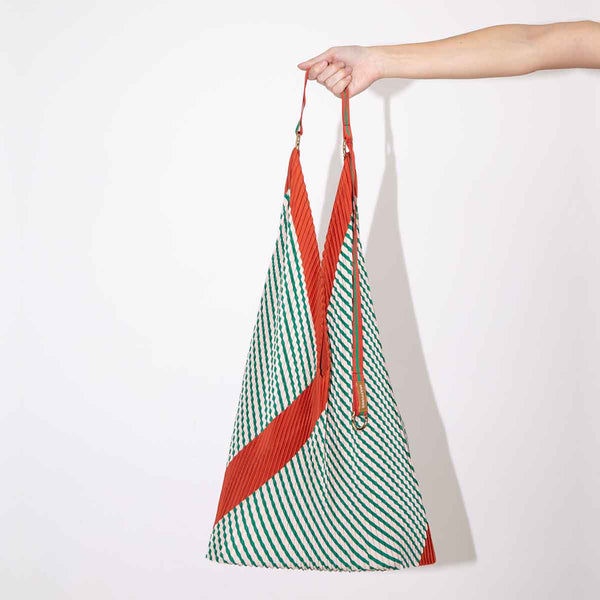 Women's green tote bag - Made in Italy - 'francesca' | Multitudes – habbot