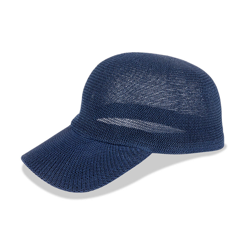 women's blue cap - woven paper - 'berretto' | habbot