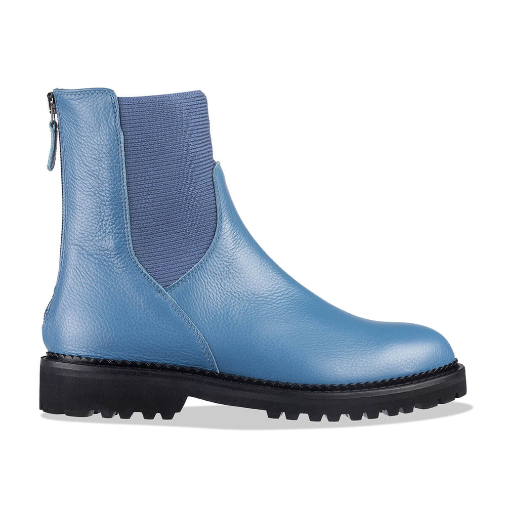 women's blue ankle boots - Italian leather - 'pietro' | habbot