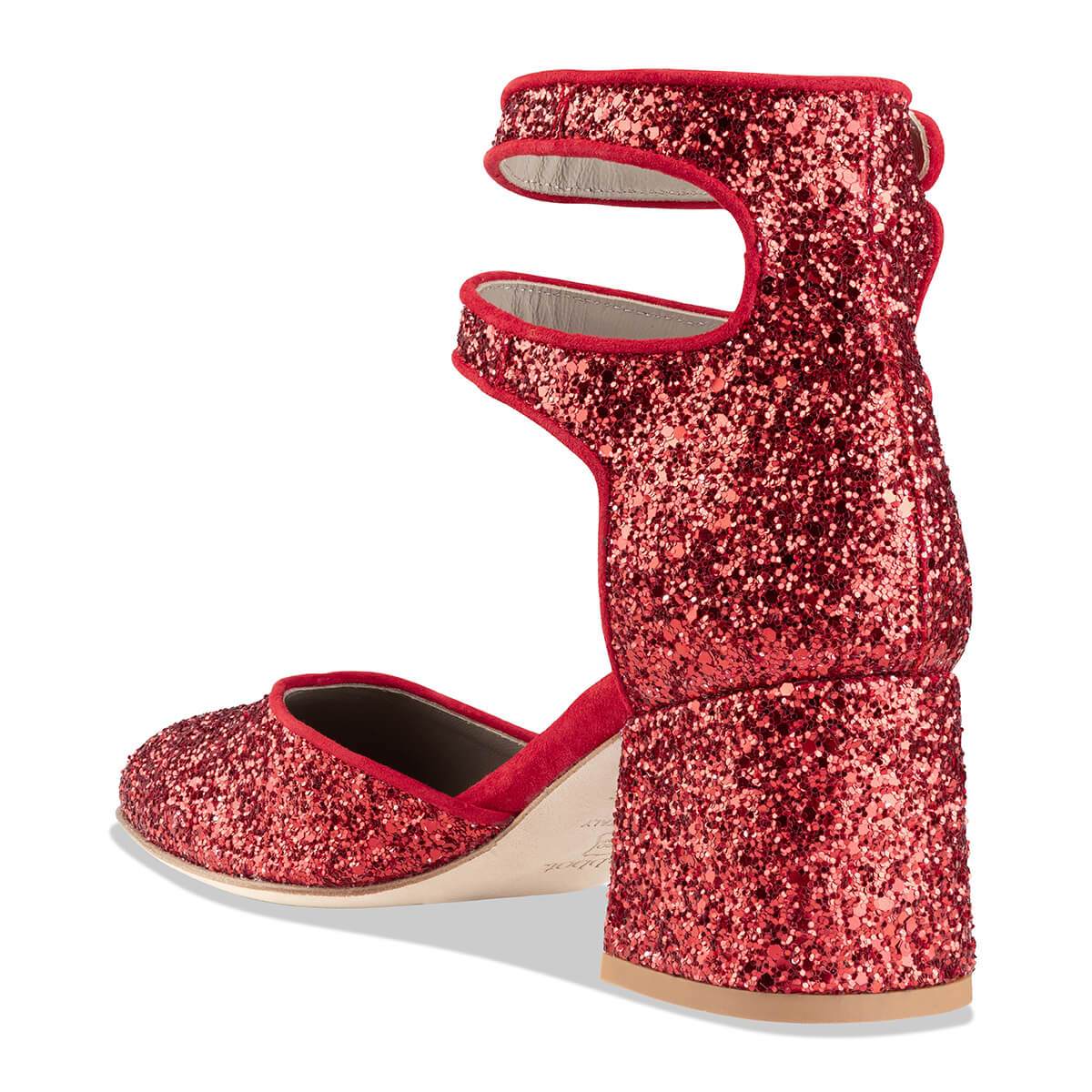 Women's red glitter heels – Made in Italy - 'Dover'| habbot