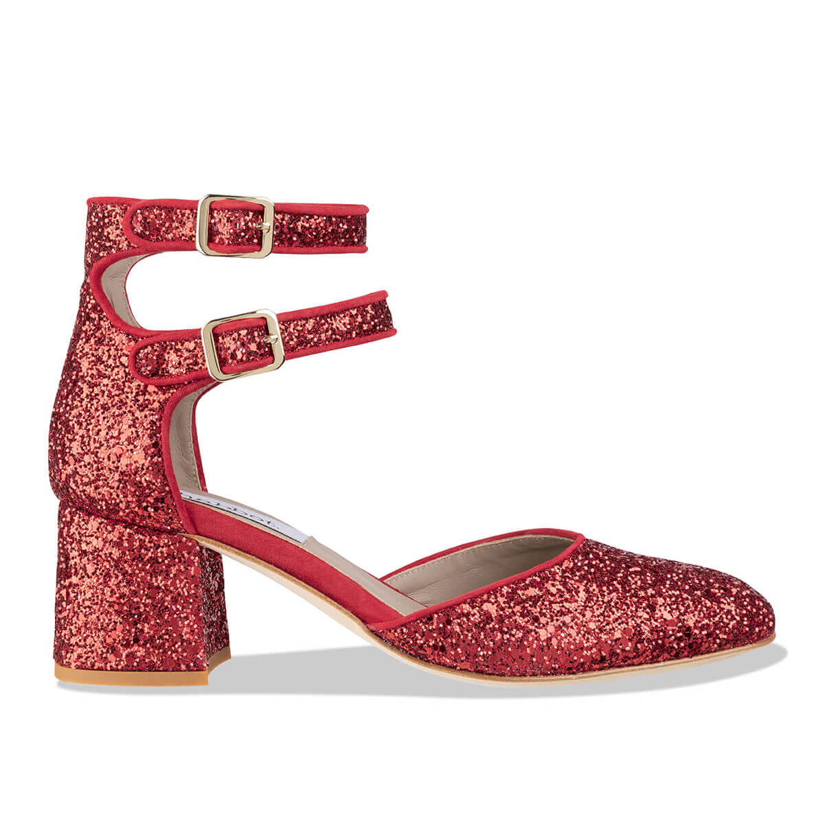Women's red glitter heels – Made in Italy - 'Dover'| habbot