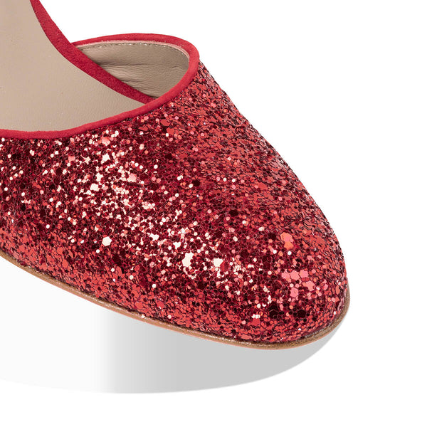 Women's red glitter heels – Made in Italy - 'Dover'| habbot