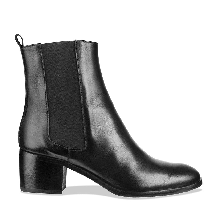 Women's Black Boot - Italian Calf Leather - 'Grind' | Habbot – habbot