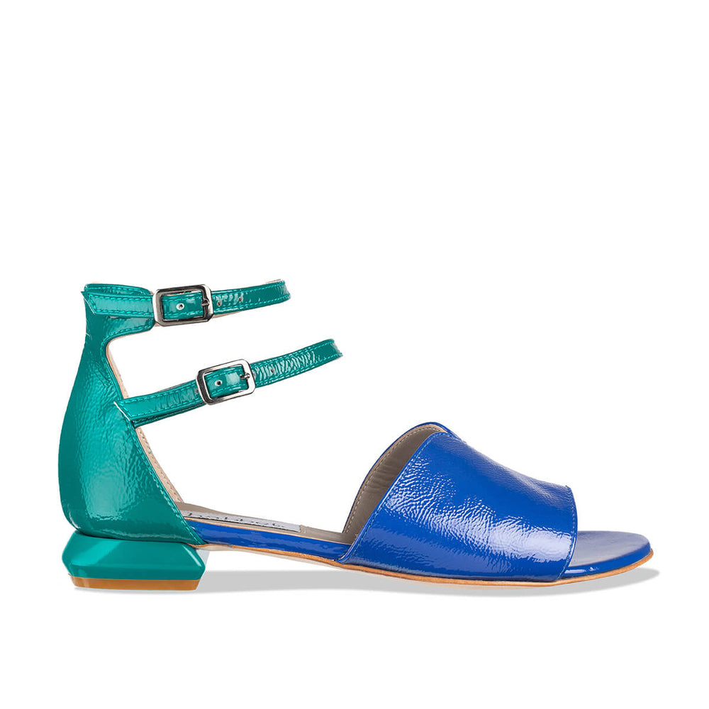 'Pepe' Women's cross strap Heel Sandals – Multicolour glitter Shoes ...