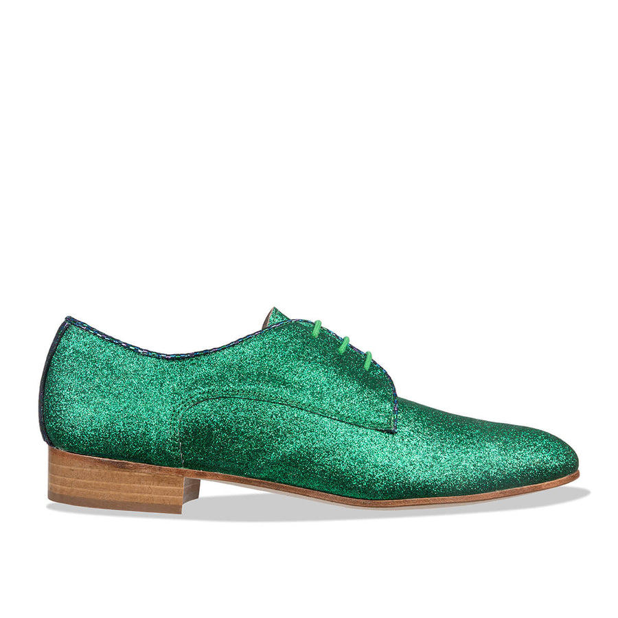 Women's Multi Colour Heel Brogues - Italian Made - 'Froth' | Habbot ...