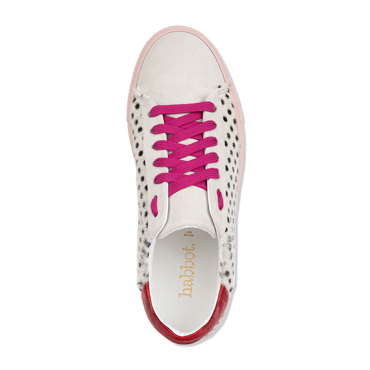 'wala' Women's spotted sneaker - Italian made leather trainers | habbot